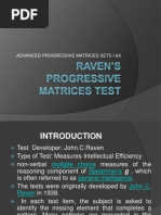 Answer-Sheet OF Standard Progressive Matrices Sets A, B. C, D, & E | PDF