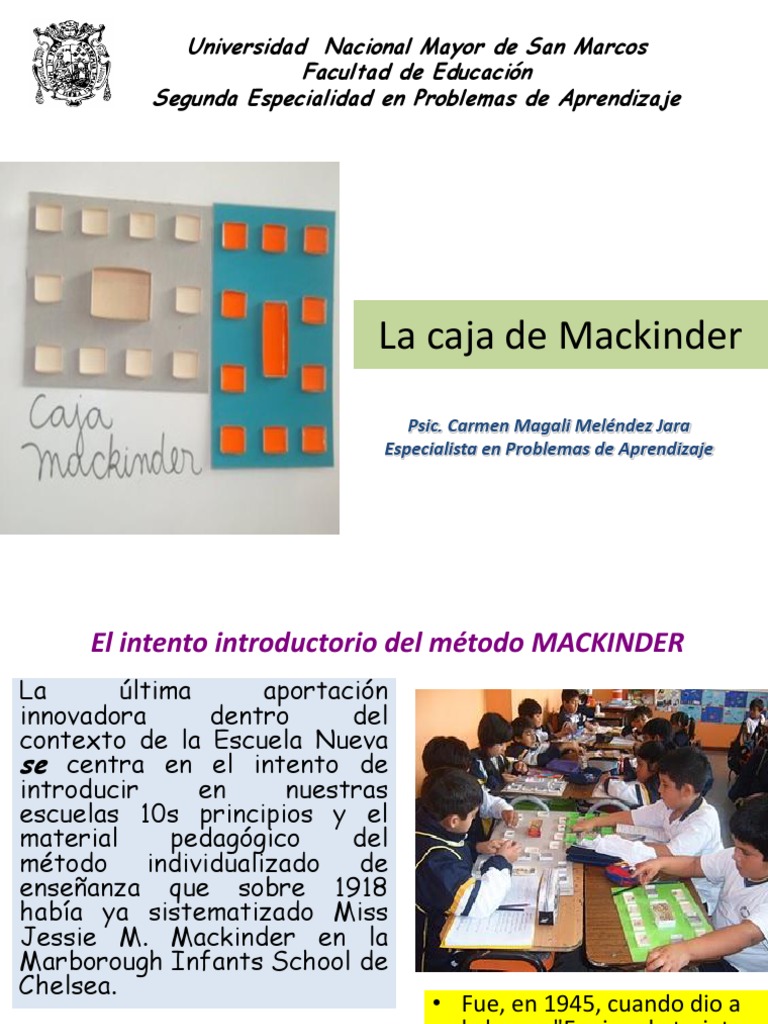 Caja - Mackinder (1) Apoyo para Las Sesiones de Clases | PDF | Cognición | Enseñanza de matemática