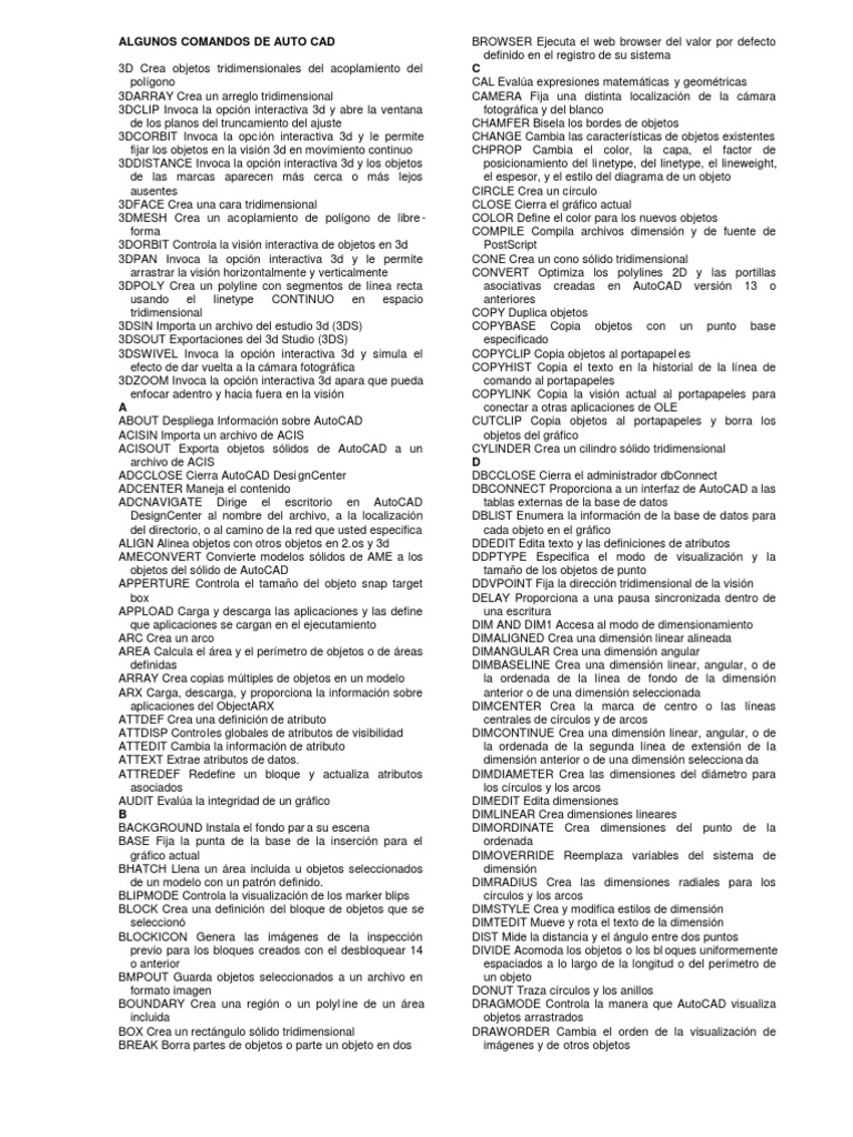 Comandos Utiles | PDF