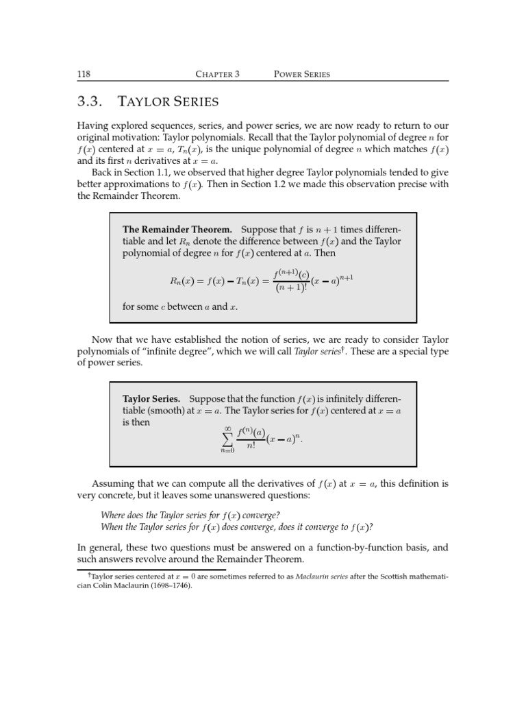 Taylor Series | PDF | Trigonometric Functions | Sine