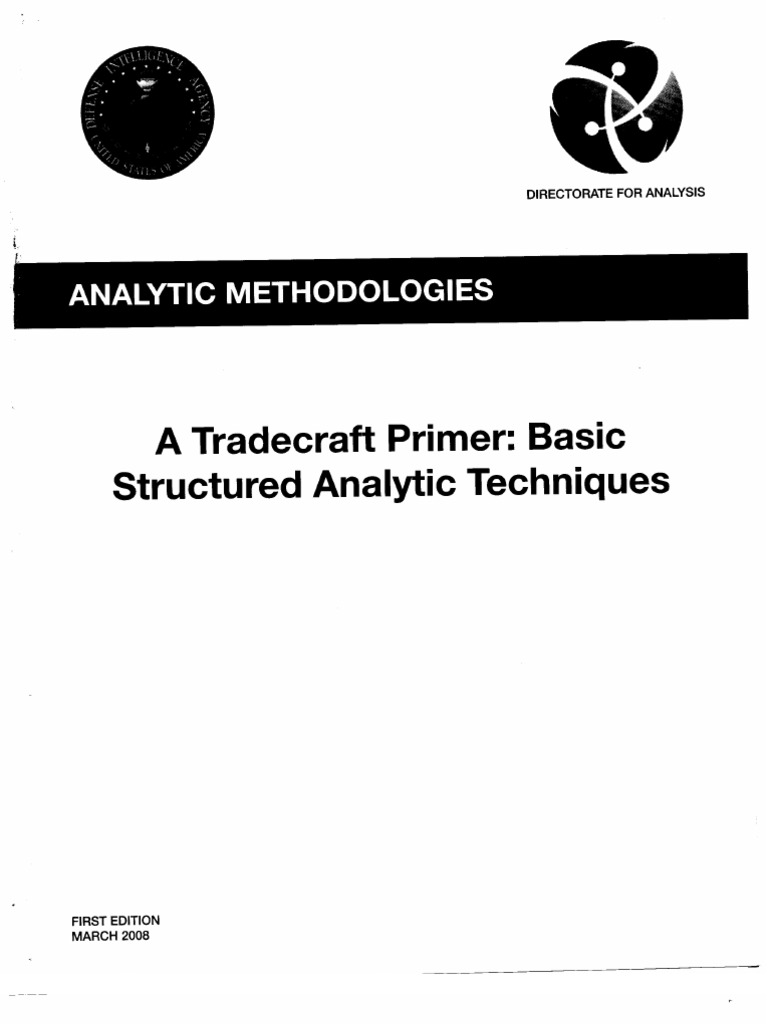 Defense Intelligence Agency Tradecraft Primer For Intelligence Analysts