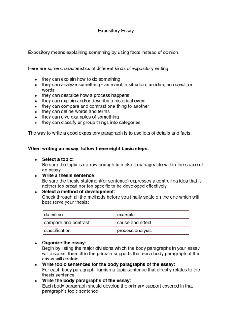 Expository Essay | PDF | Paragraph | Essays