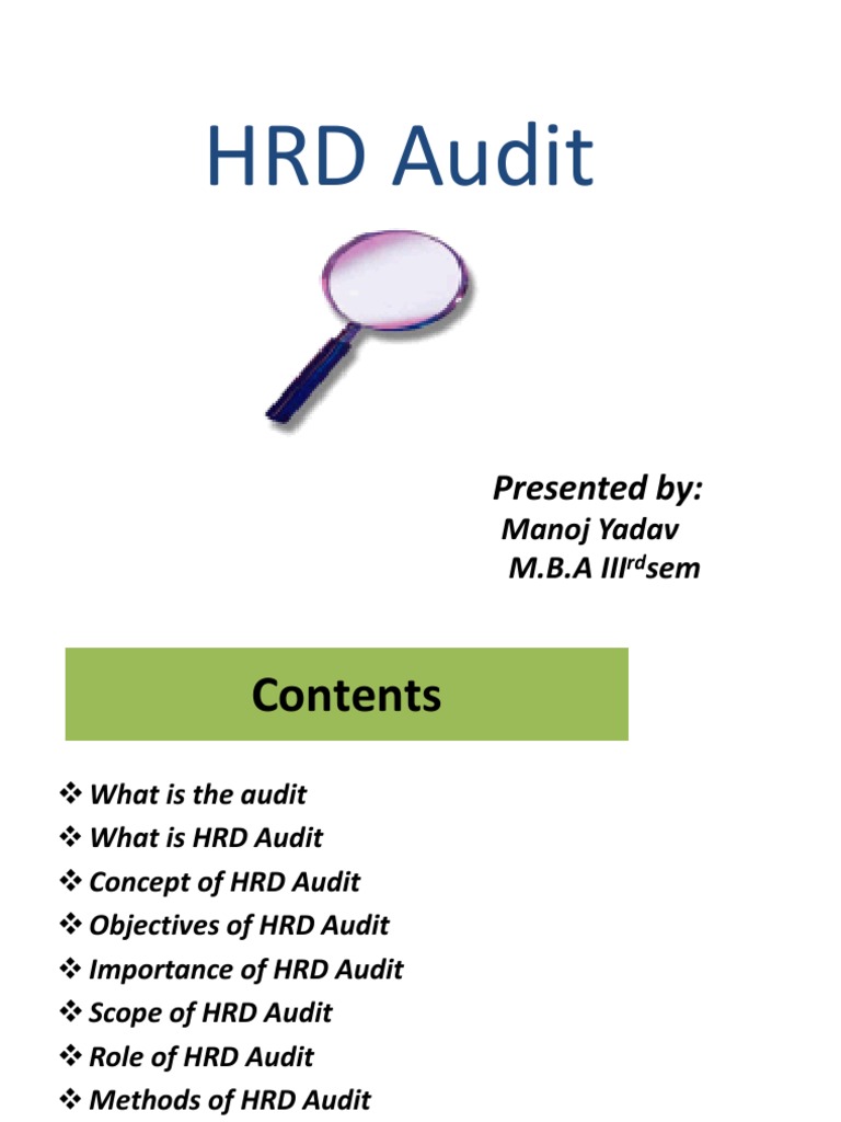 HRD Audit | PDF