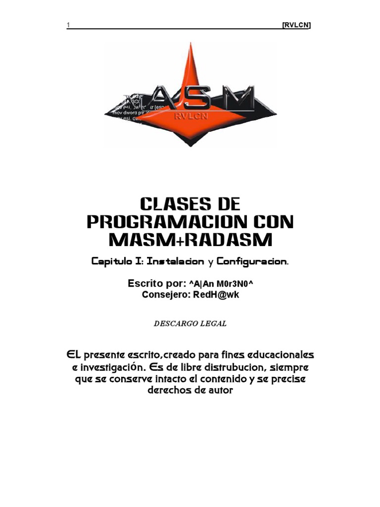 Curso Radasm - Cap I-Viii | PDF | Poco | Almacenador intermediario de datos