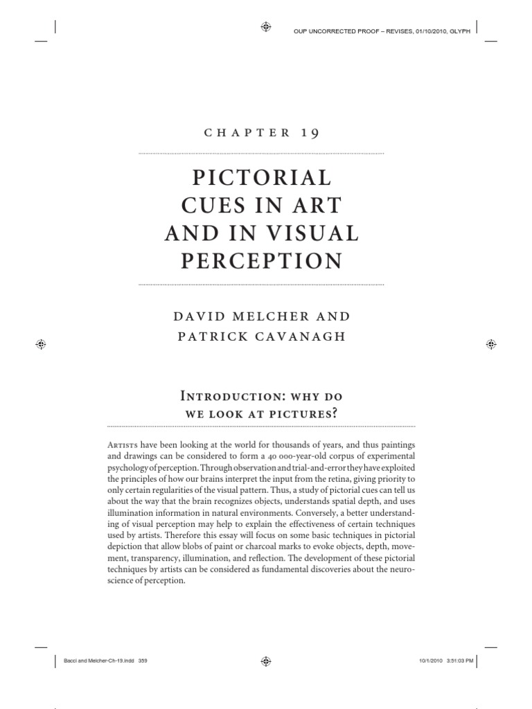 Pictorial Cues in Art and in Visual Perception | PDF | Perspective ...