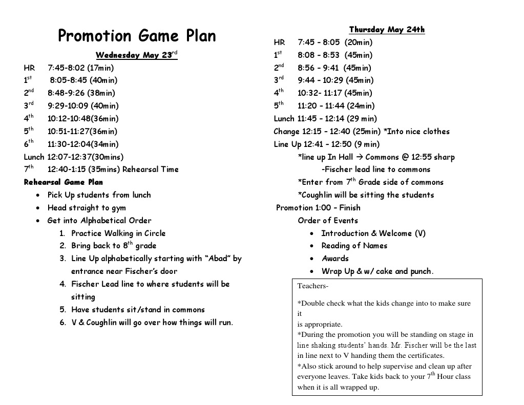 Promotiongameplan | PDF