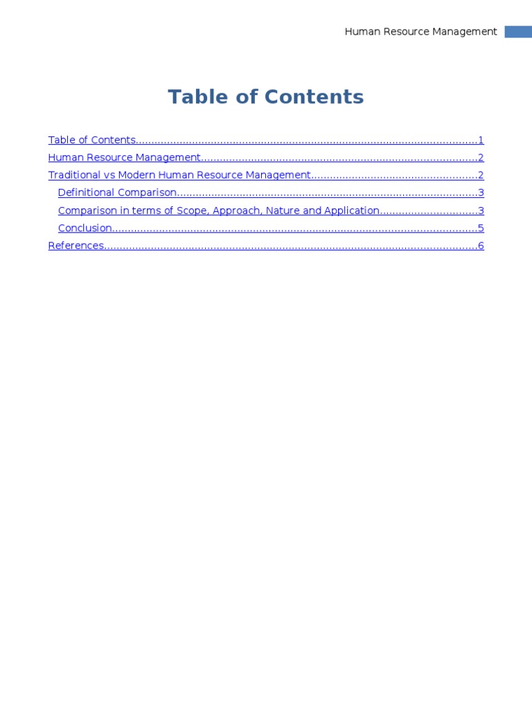 Traditional vs Modern HRM Explained | PDF | Human Resource Management ...