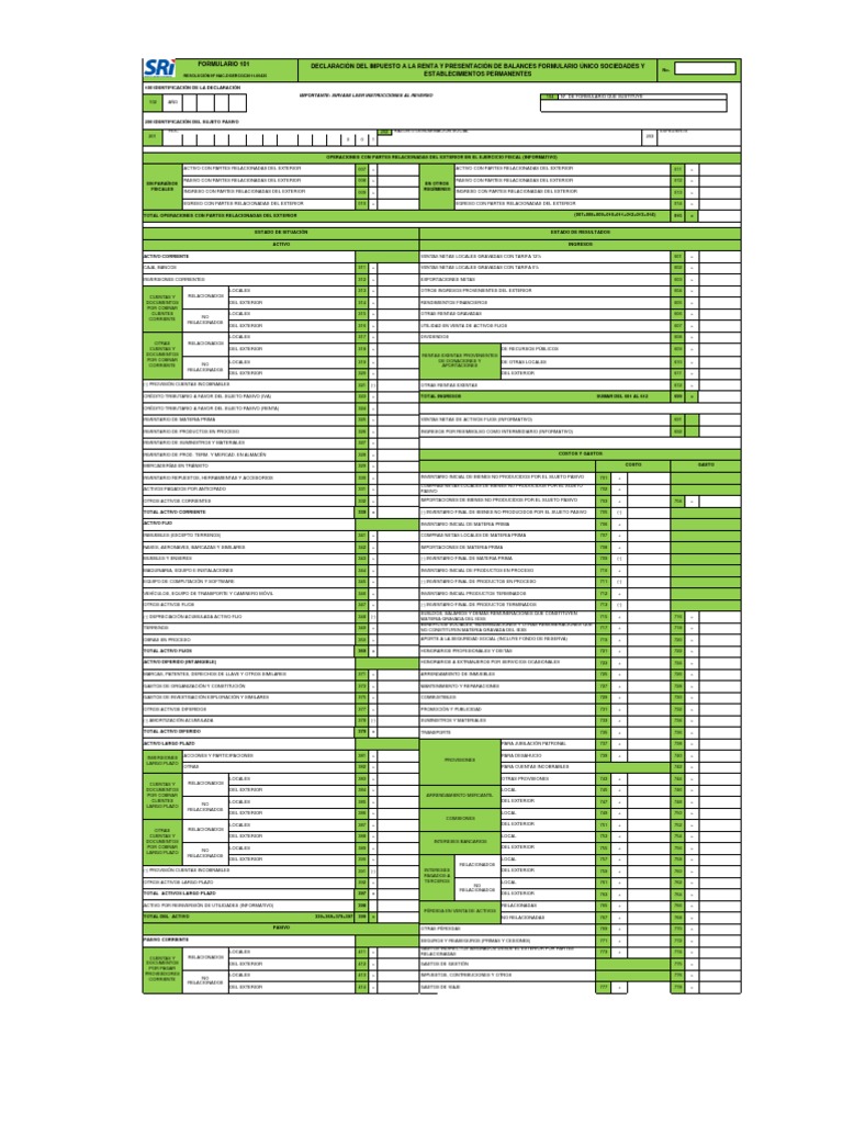 Formulario 101 | PDF | Impuesto sobre la renta | Impuestos