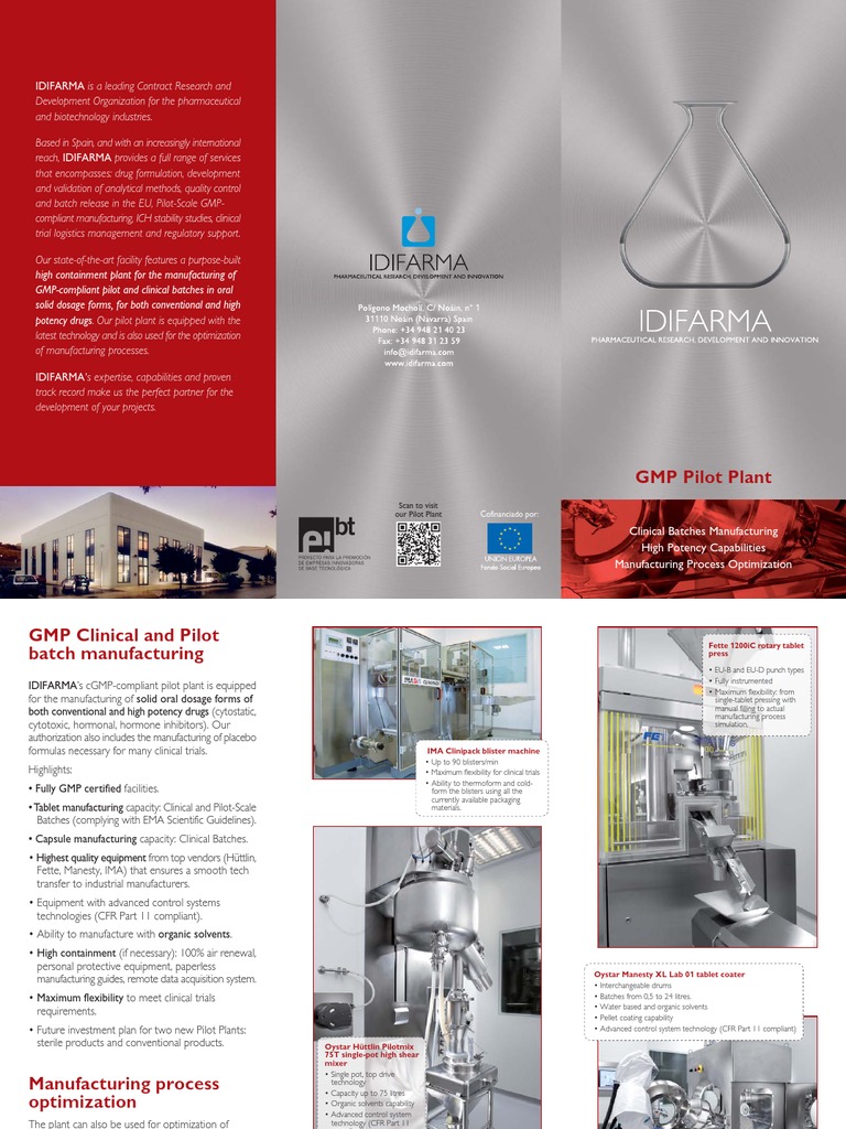 GMP Pilot Plant | PDF | Tablet (Pharmacy) | Clinical Trial