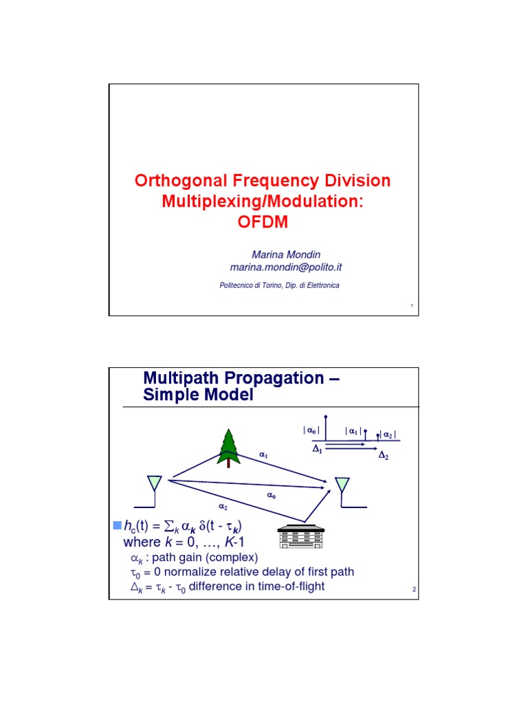 Slides - Ofdm Tutorial 2008 - MM | PDF | Orthogonal Frequency Division ...