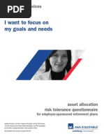 Risk Profile Questionnaire | PDF | Asset Allocation | Investor