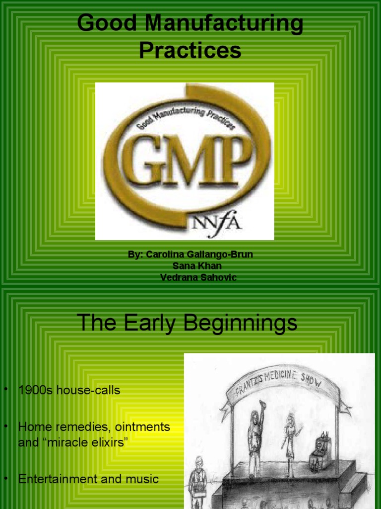 History and Overview of GMP | PDF | Federal Food | Pharmaceutical Drug