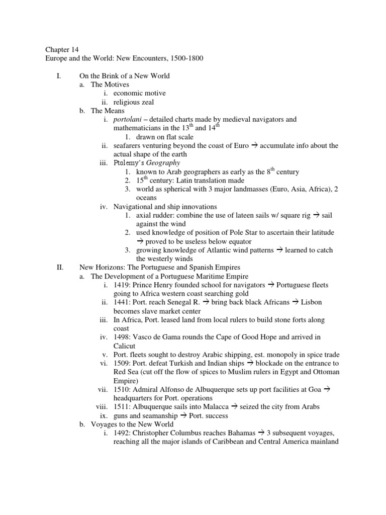 Chapter 14 Notes | PDF | History Of Slavery | Slavery