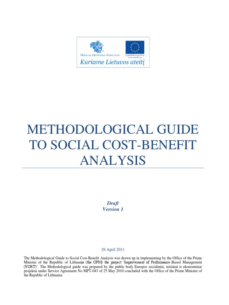 Guide to Social Cost-Benefit Analysis | PDF | Cost–Benefit Analysis ...