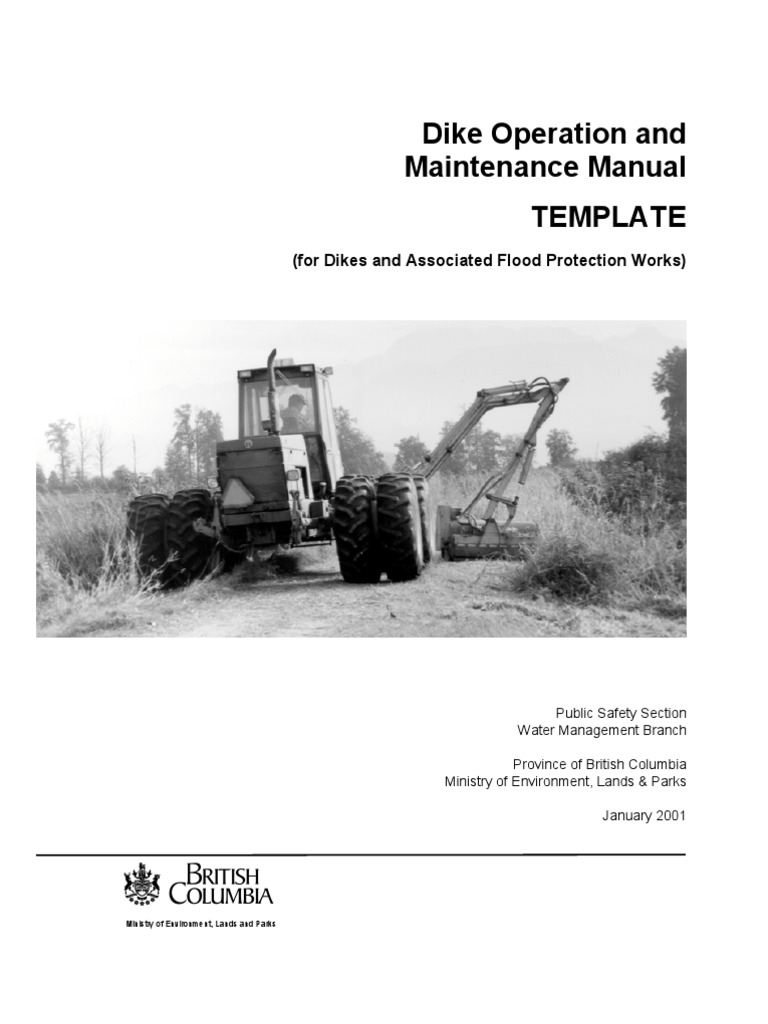 Dike Operation and Maintenance Manual Template: (For Dikes and ...