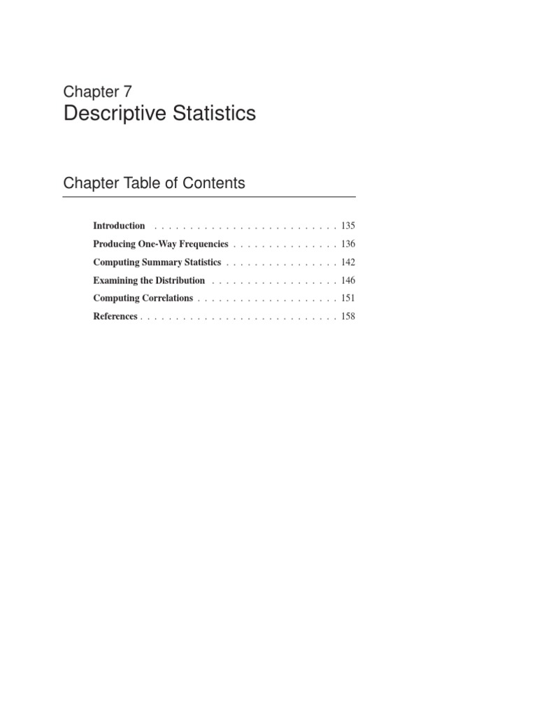 Descriptive Statistics | PDF | Descriptive Statistics | Statistics