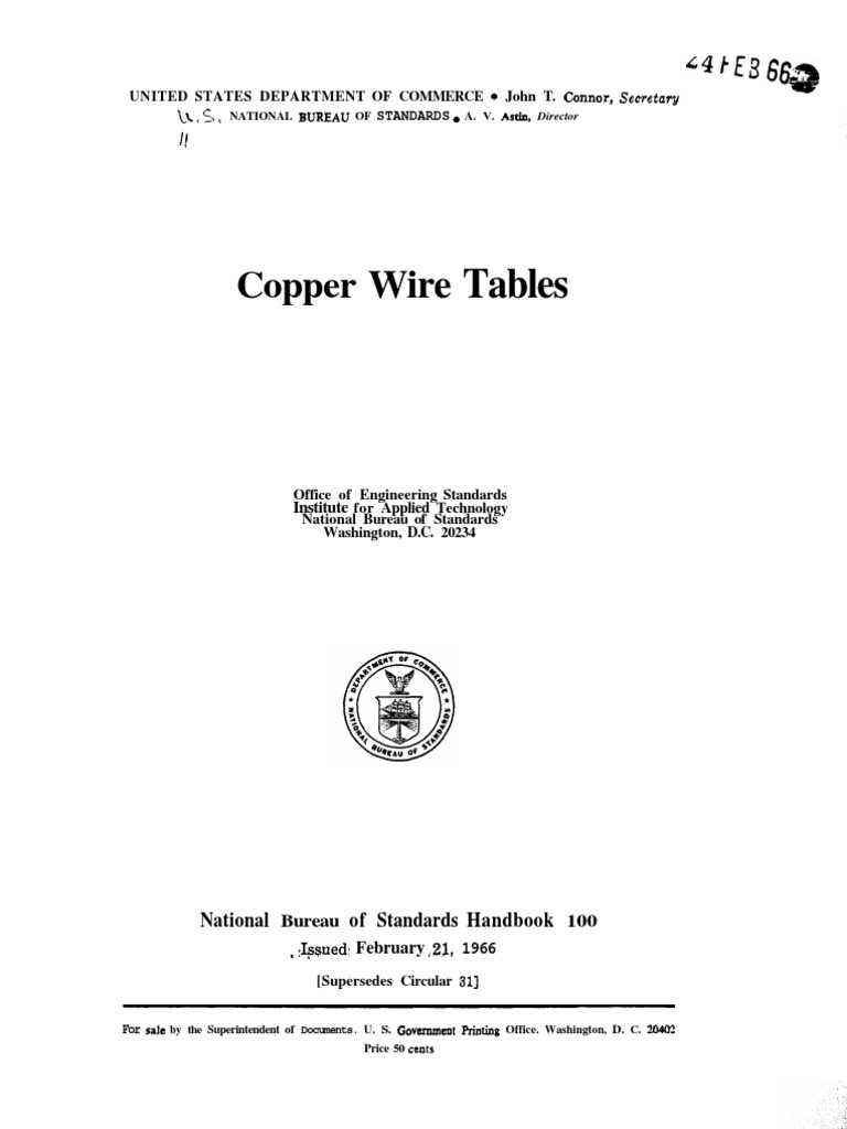 Copper Wire Tables PDF | PDF | Electrical Resistivity And Conductivity ...
