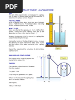 Determination of Surface Tension by Stalagmometer | PDF | Liquids ...