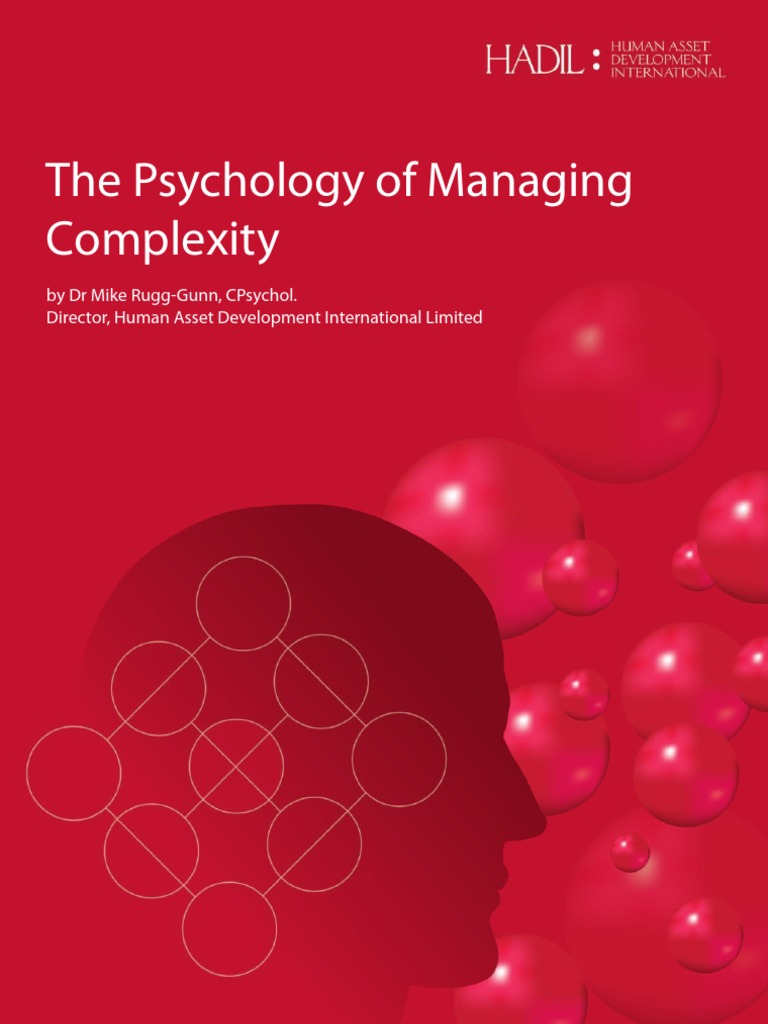 Dr. Mike Rugg-Gunn: The Psychology of Managing Complexity PDF | PDF ...