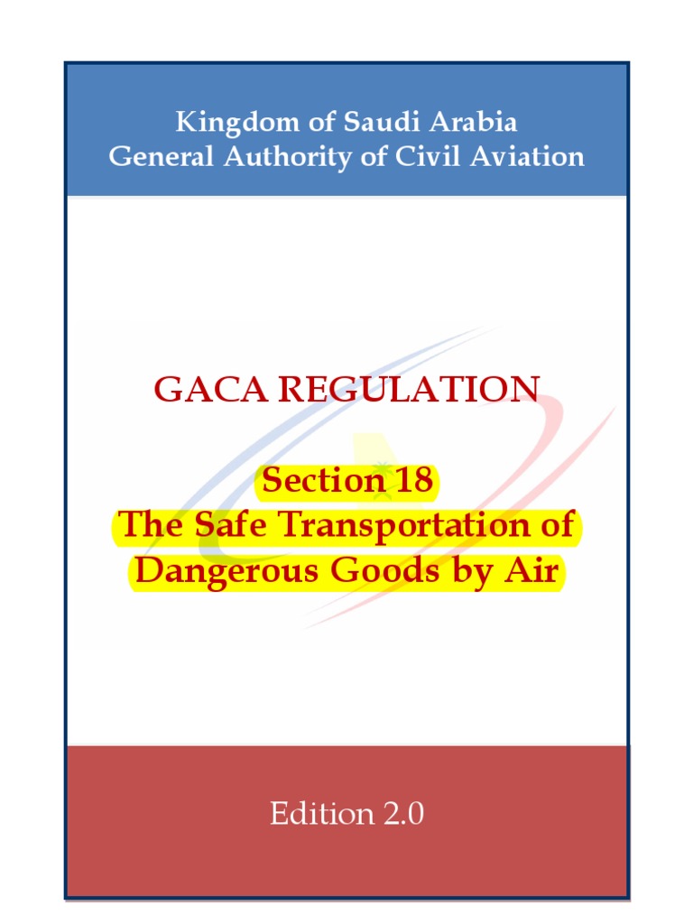 DGR REGULATION - Section 18 - Dangerous Goods by Air - Edition 2.0 ...