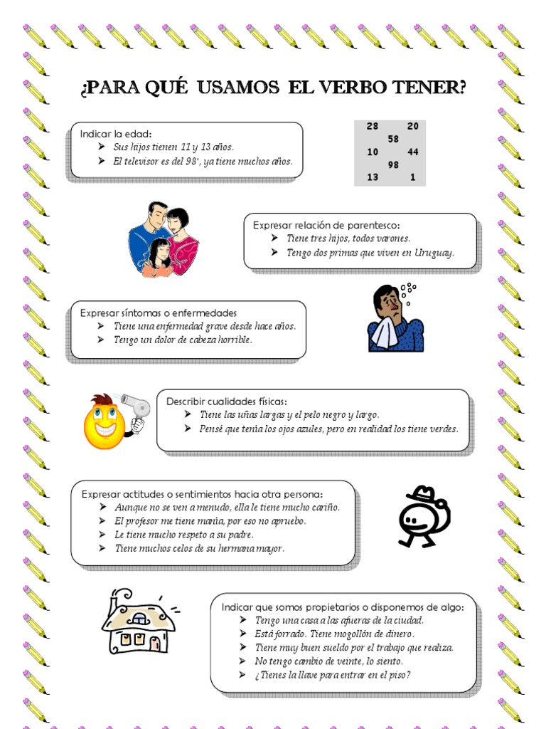 Verbo Tener Usos | PDF