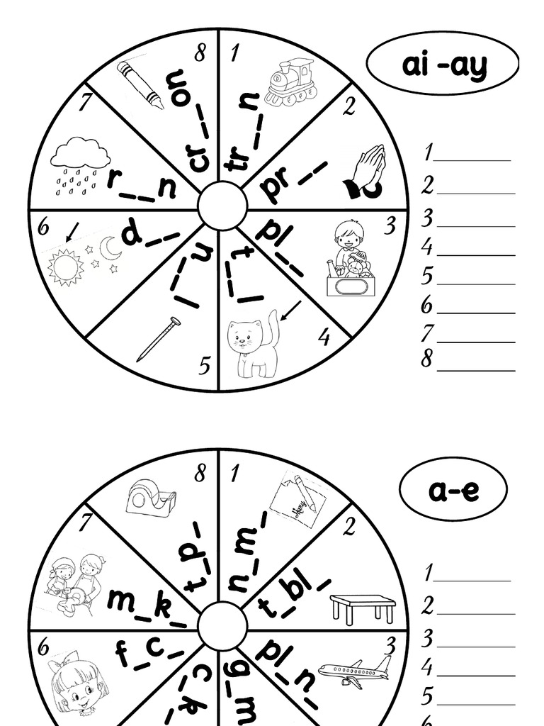 Phonics Ay, Ai, A-E | PDF