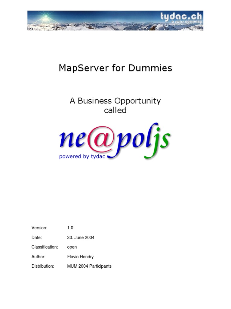 MapServer Business Opportunity Guide | PDF | Web Design | Esri