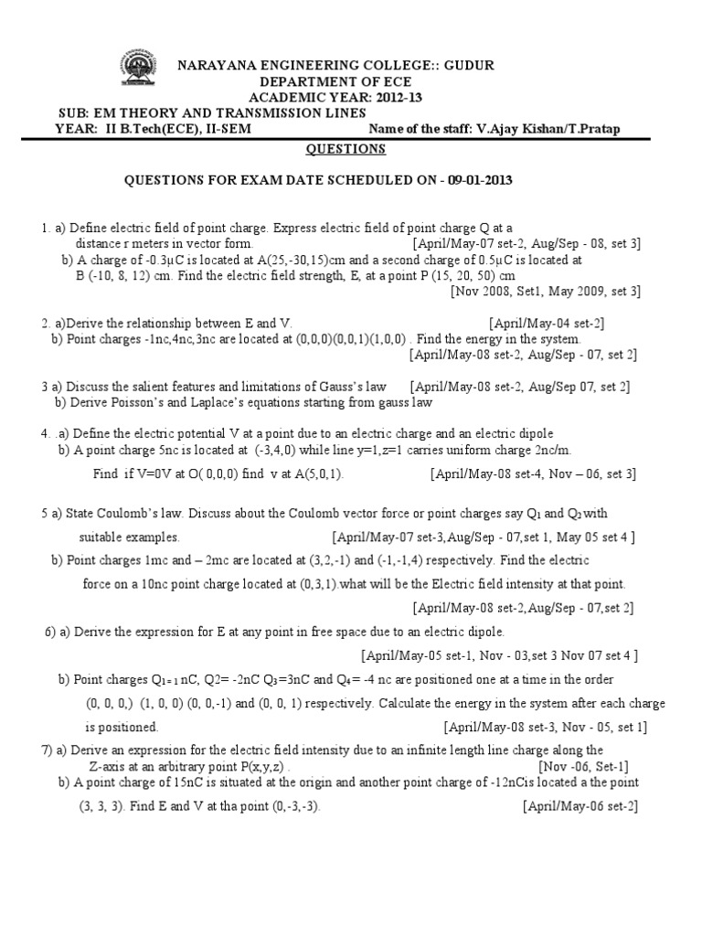 EMTL Weekly | PDF | Transmission Line | Polarization (Waves)
