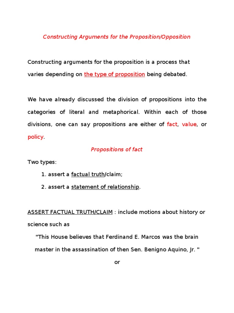 Constructing Arguments | PDF