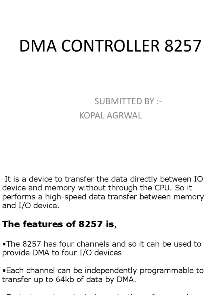 59301365-Dma-Controller-8257 | Input/Output | Electronic Engineering