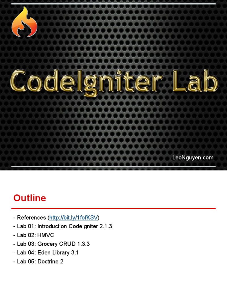 Codeigniter Lab Pdf