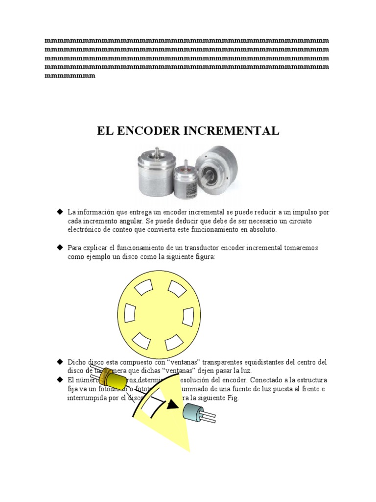 El Encoder Incremental-8 | PDF | voltaje | Ligero