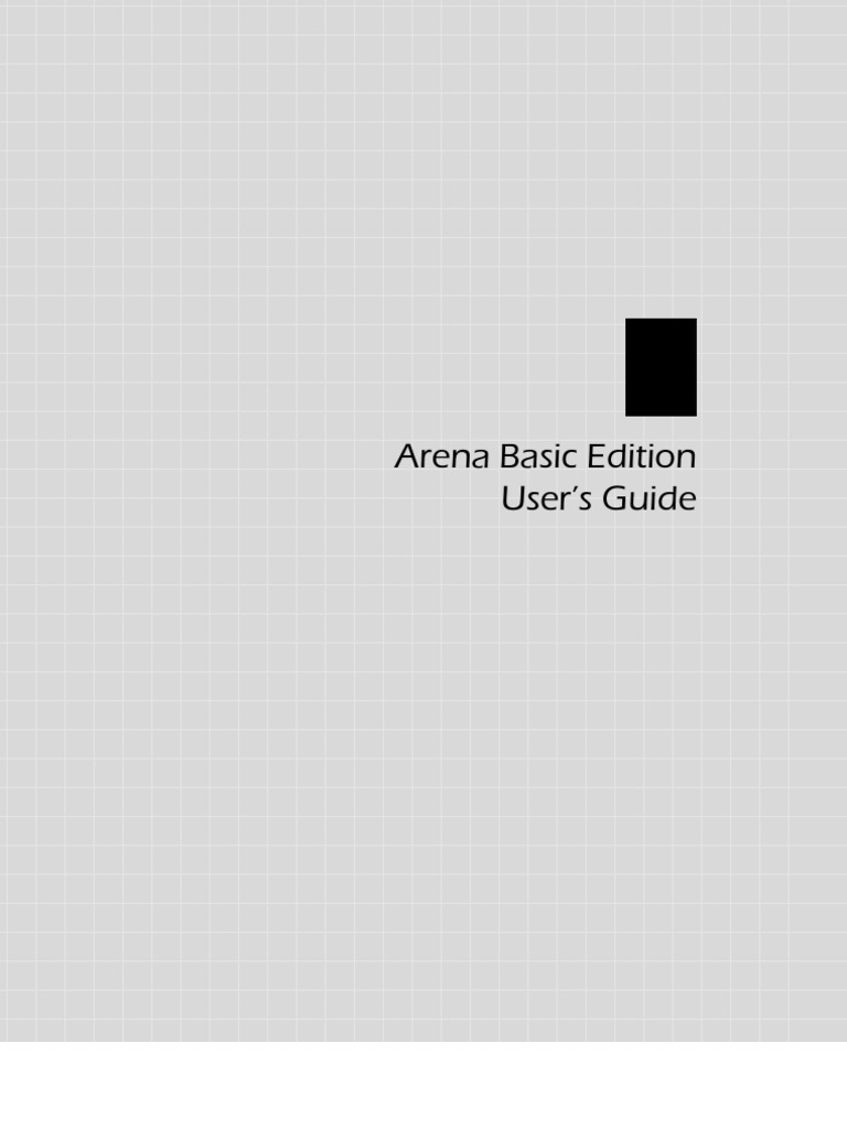 Arena Users Guide | PDF | Technical Support | Business Process