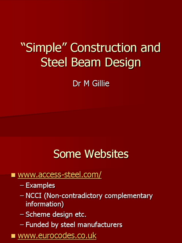 Steel Beam Design | PDF | Beam (Structure) | Bending