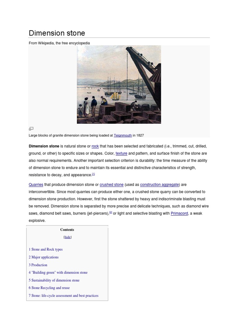 Dimension Stone | PDF | Life Cycle Assessment | Building Engineering