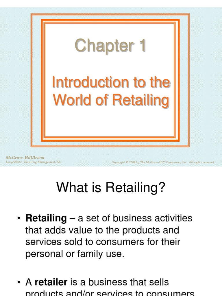 Introduction To The World of Retailing: Mcgraw-Hill/Irwin | PDF ...