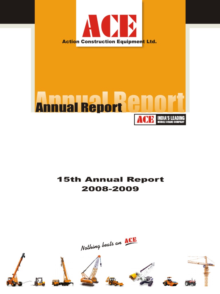 Action Construction Equipment Annual Report 2009 | PDF | Crane (Machine ...