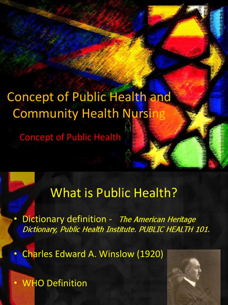 Concept of Public Health and Community Health Nursing | PDF | Public ...