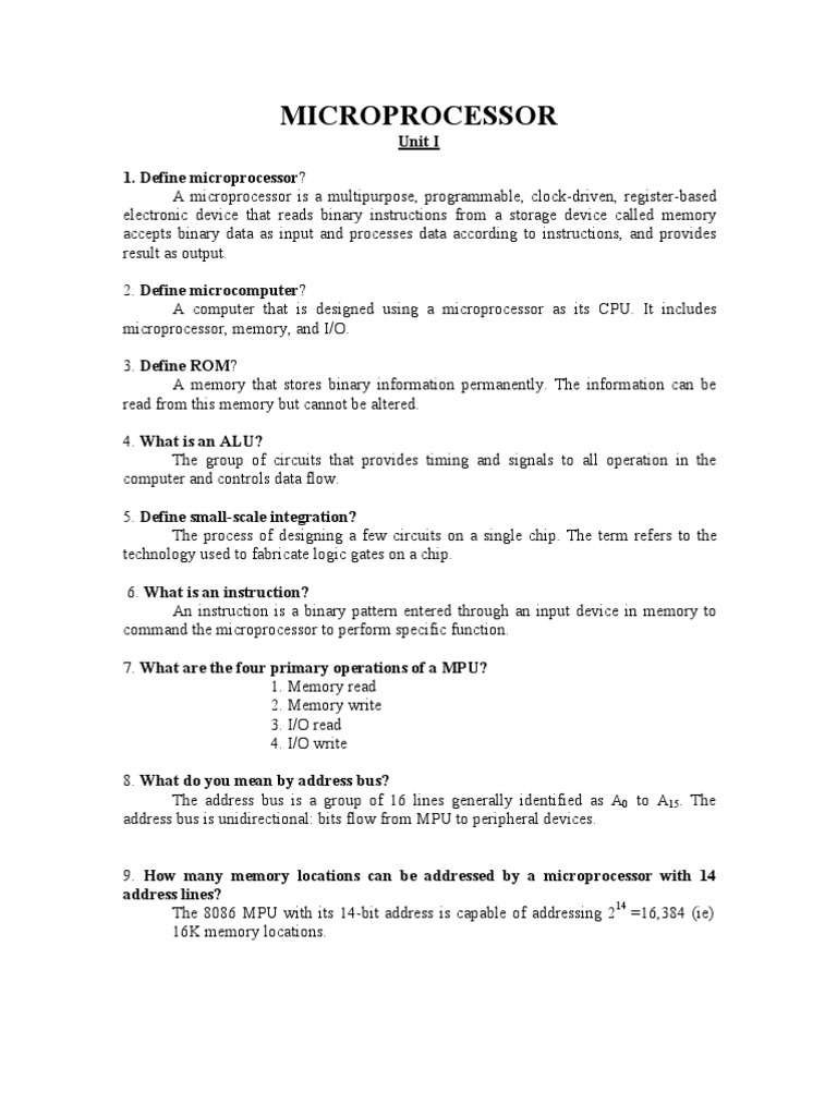 An In-Depth Look at Microprocessors: Instruction Sets, Addressing Modes ...