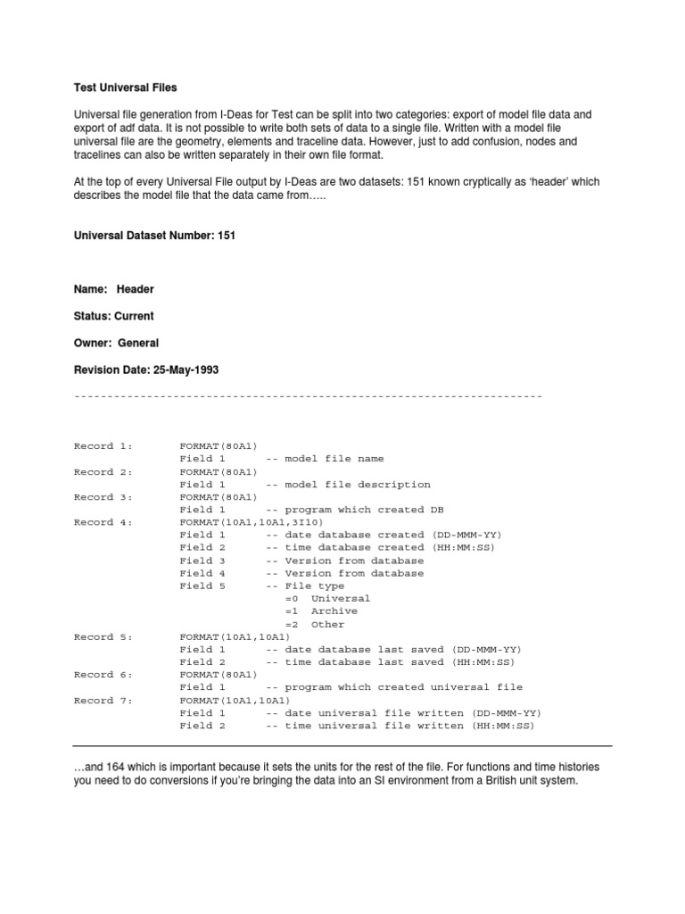 UFF Universal File Format | PDF | Spectral Density | Eigenvalues And ...