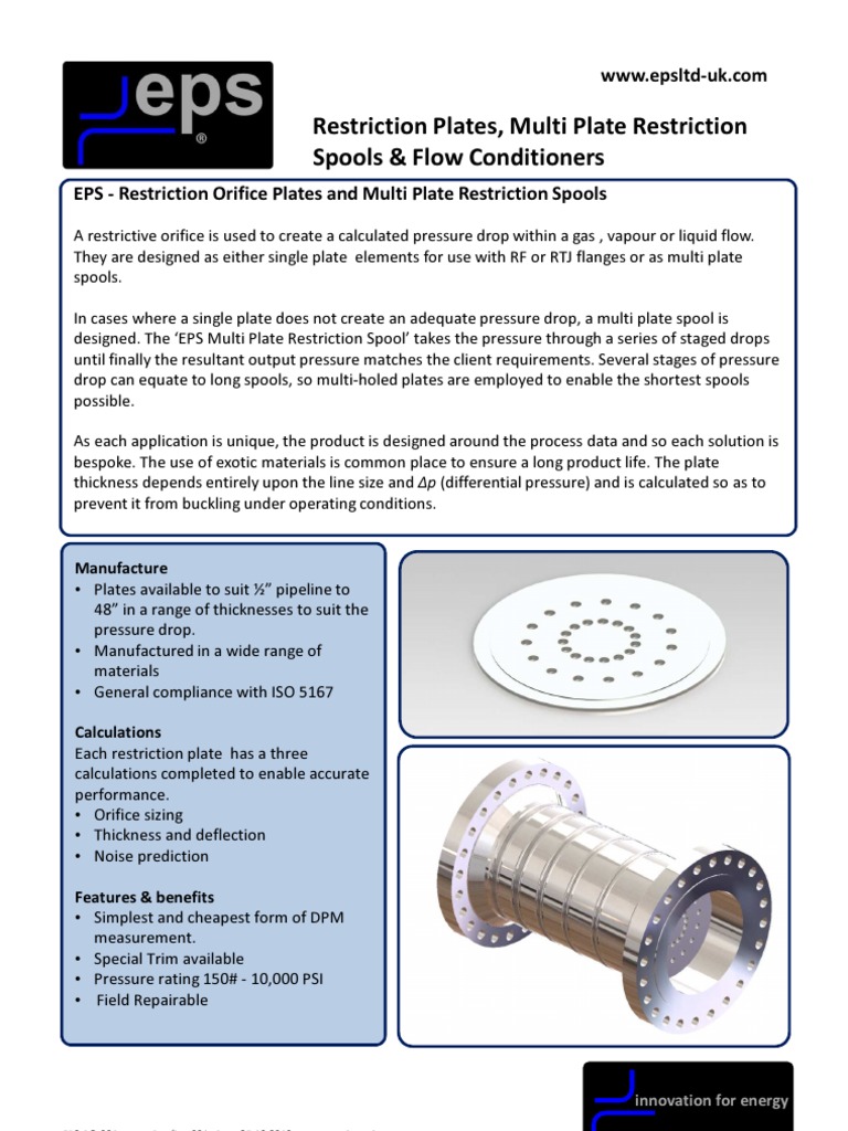 Multiple Orifice Plates Spool | PDF | Gas Technologies | Fluid Dynamics