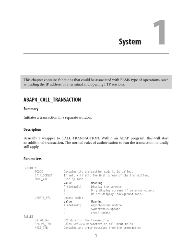 Functions Sap | PDF | File Transfer Protocol | Parameter (Computer Programming)