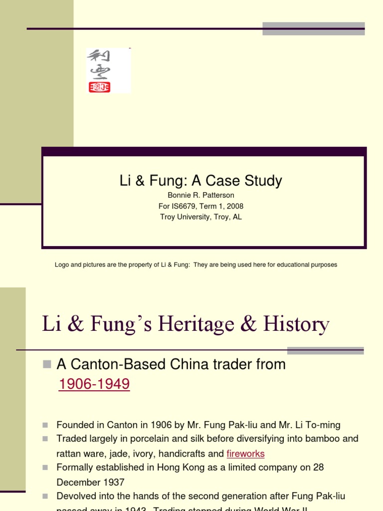 Li and Fung Case Study Presentation | Business | Economies