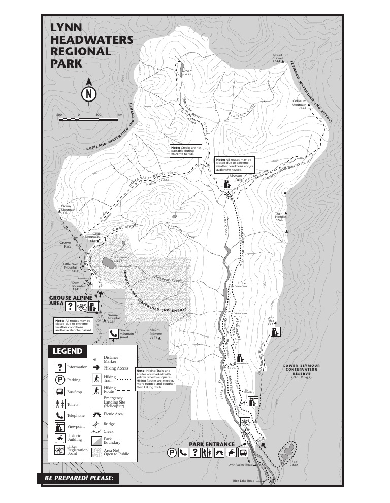 Lynn Headwaters Map | PDF