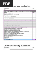 Driver Assessment Form Printable | PDF