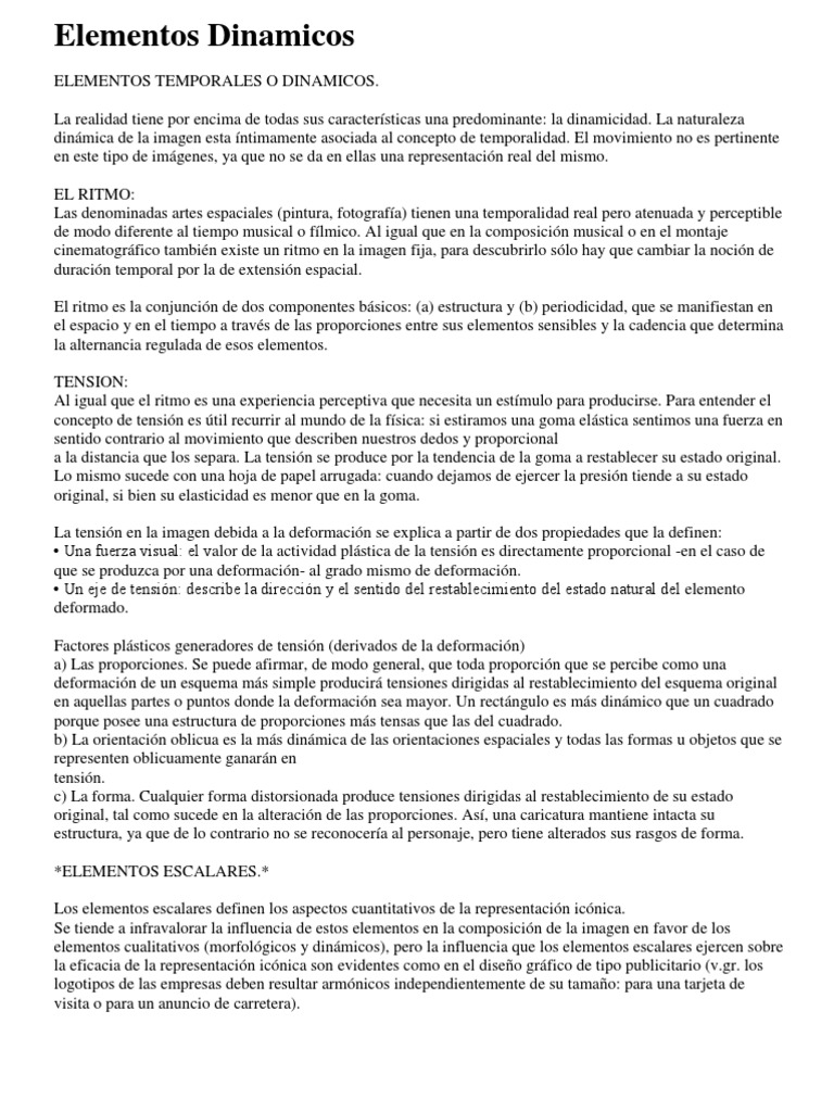 Elementos Dinamicos | PDF | Imagen | Ritmo
