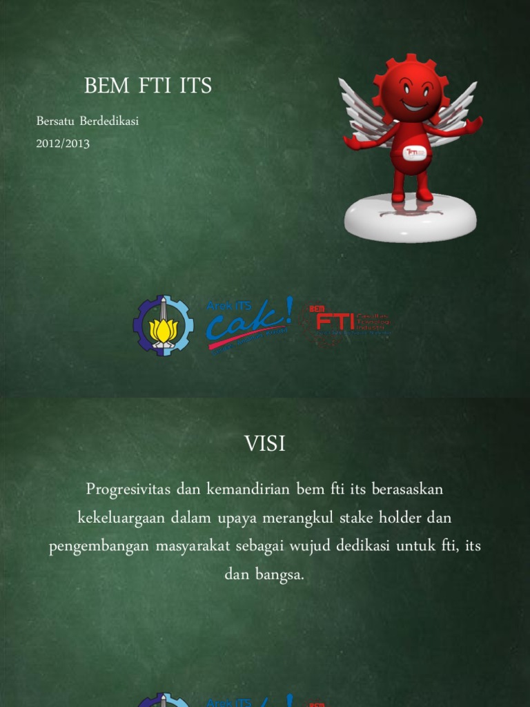 Visi dan Misi BEM FTI ITS 2012/2013 | PDF | Ilmu Sosial