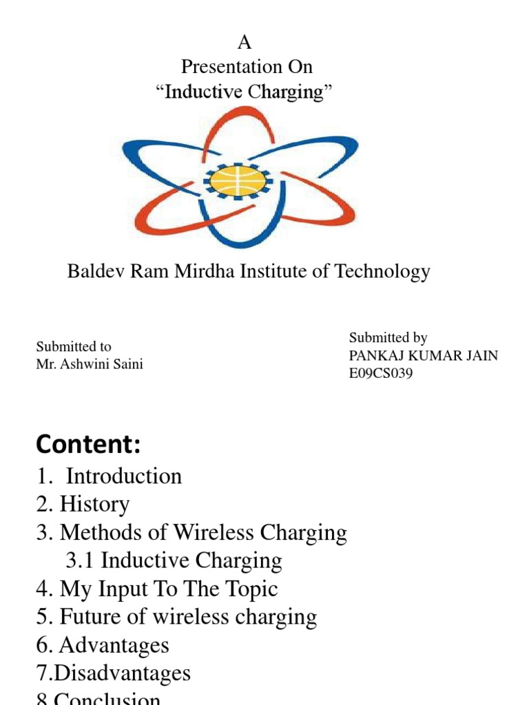 Inductive Charging | Wireless | Electricity