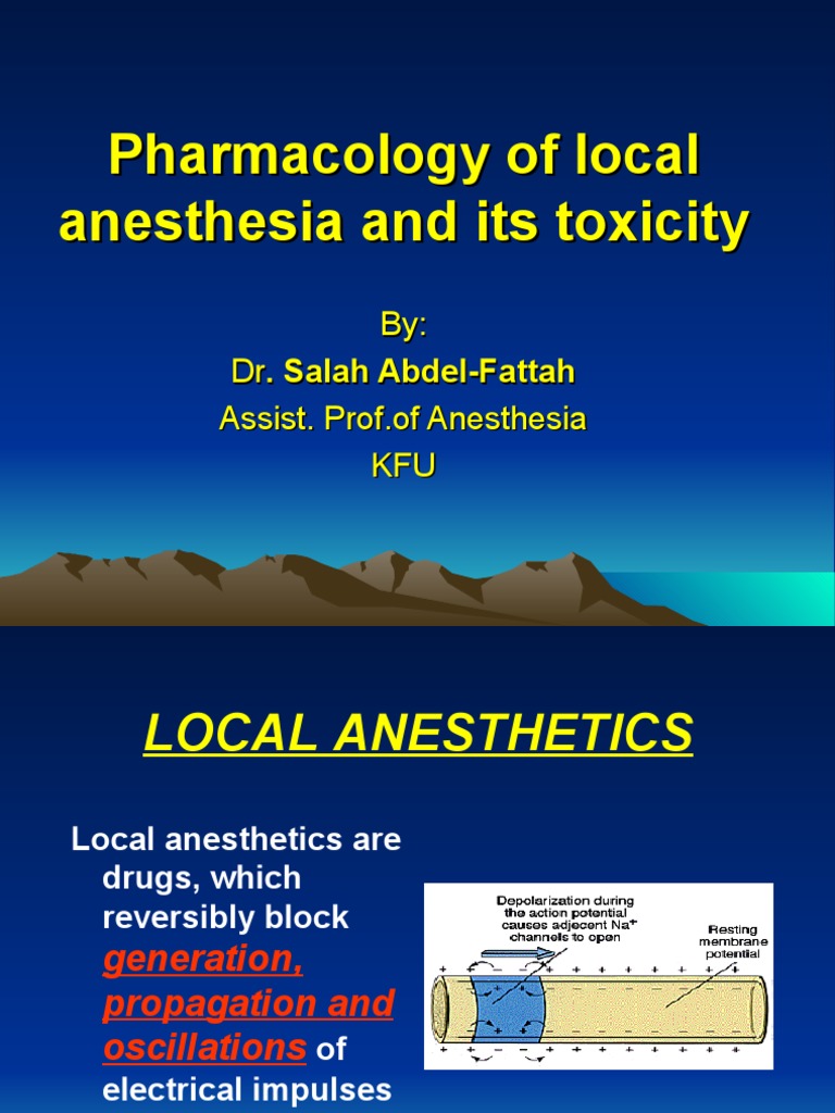 Pharmacology of Local Anesthesia | PDF | Action Potential | Ion Channel