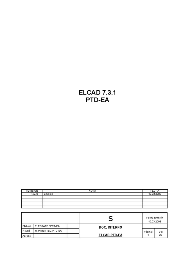 Códigos y Ajustes ELCAD 7.3.1 | PDF | Software | Informática y ...